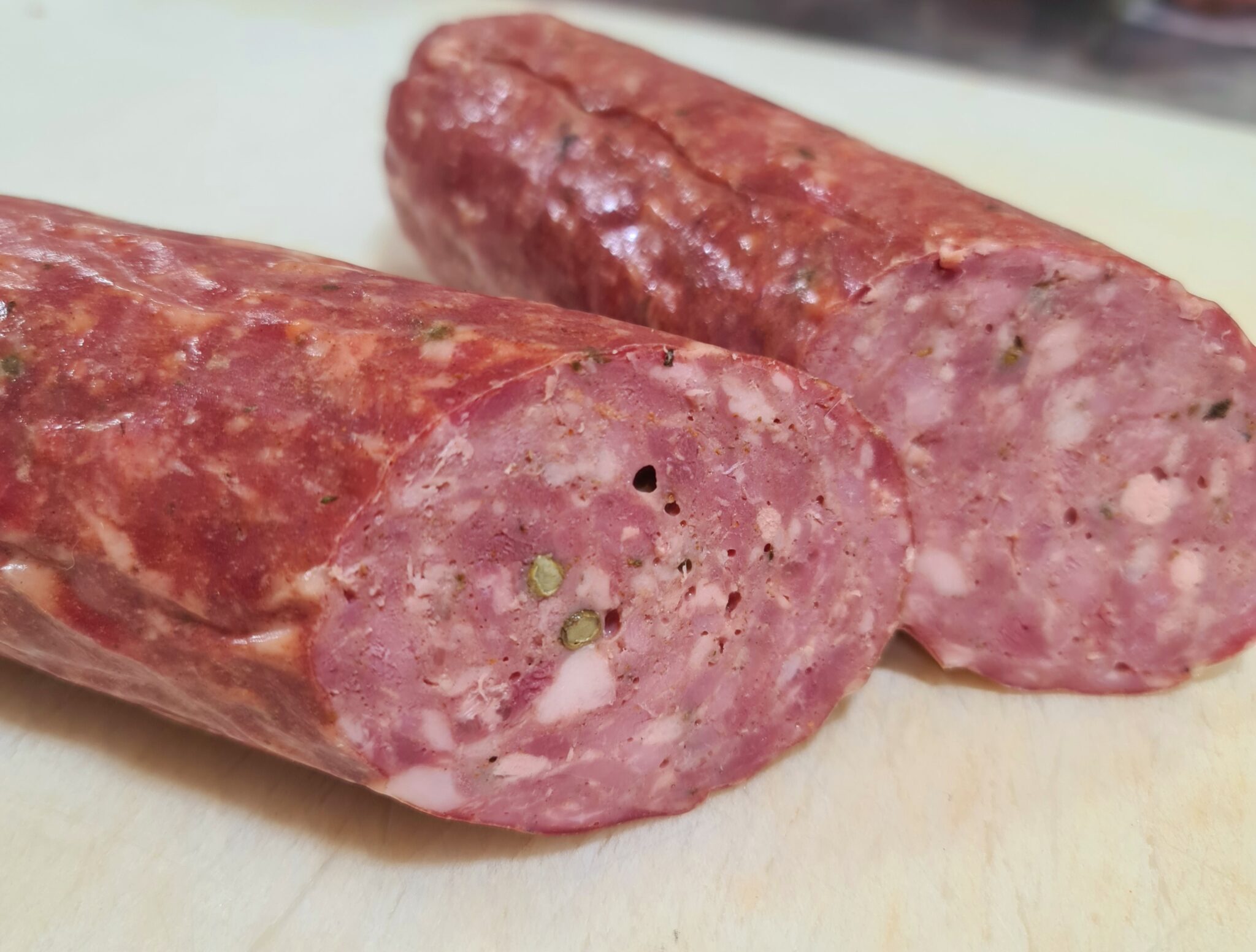 Green Peppercorn Salami Made In Store 0.5kg - Dubbo Meat Centre